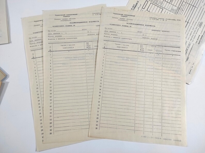 25 Soviet Blank Papers - Etsy