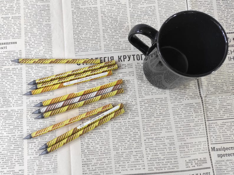 10 Soviet Vintage Pencils "start" - Etsy
