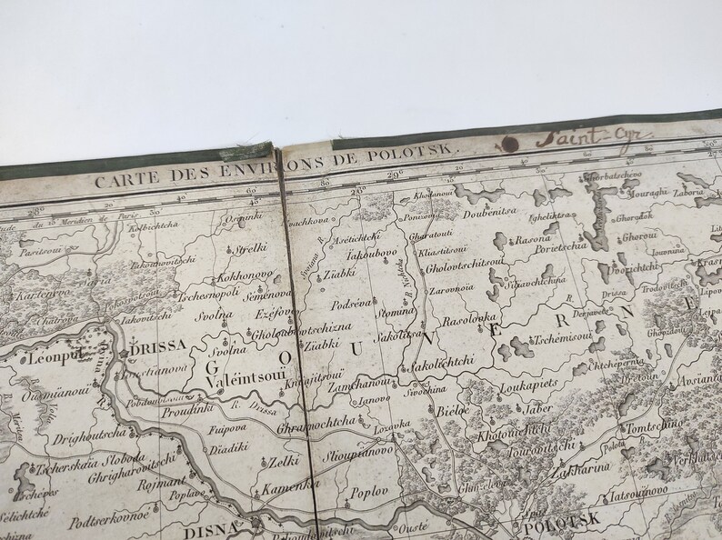 Pre-soviet Military Map Region of the Polotsk City - Etsy