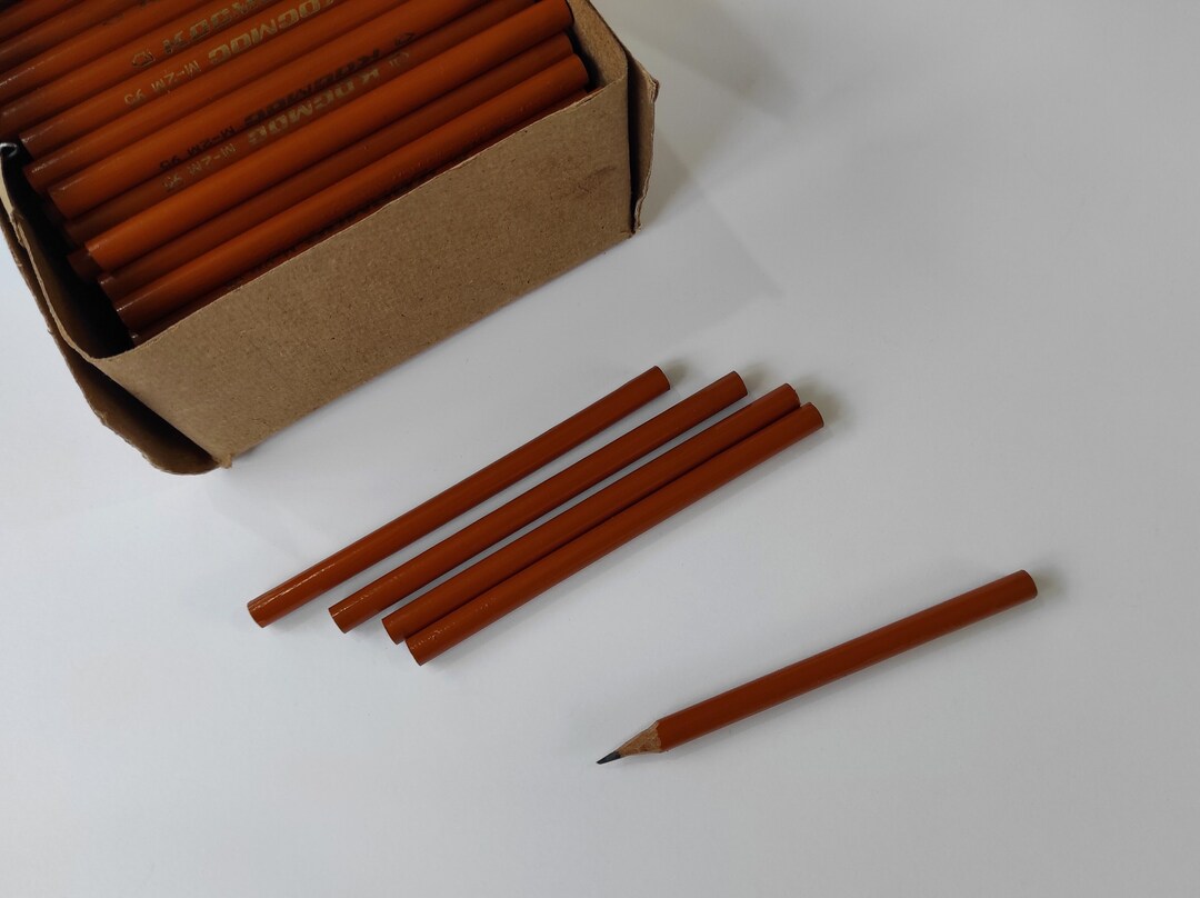 100 Soviet Vintage Pencils space - Etsy