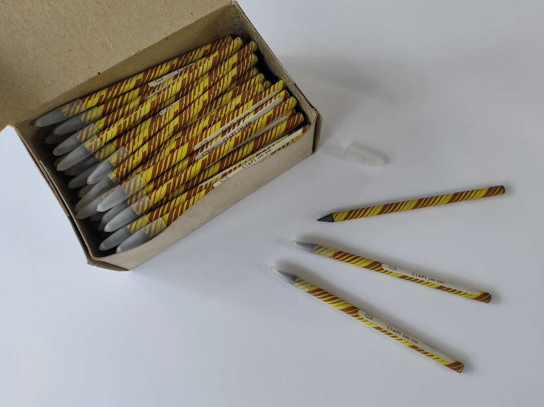 100 Soviet Vintage Pencils start - Etsy