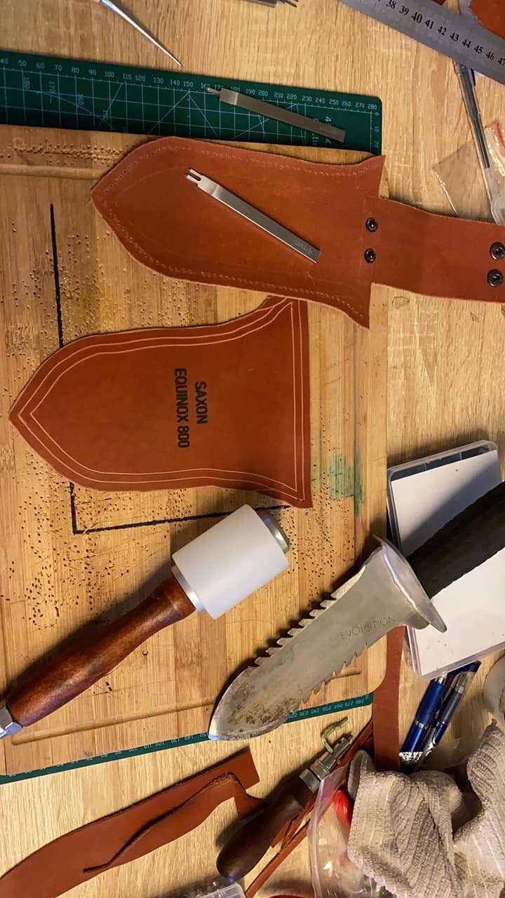 Metal Detecting Digging Tool Leather Sheath Holder Xp, Minelab, Garrett ...