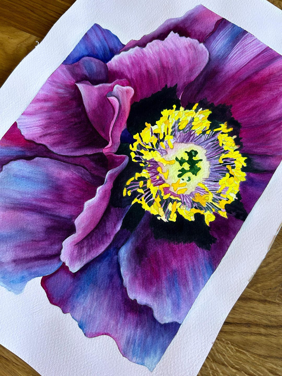 Bloom Watercolour Art Modern Art Iperrealismo Botanical Art ...