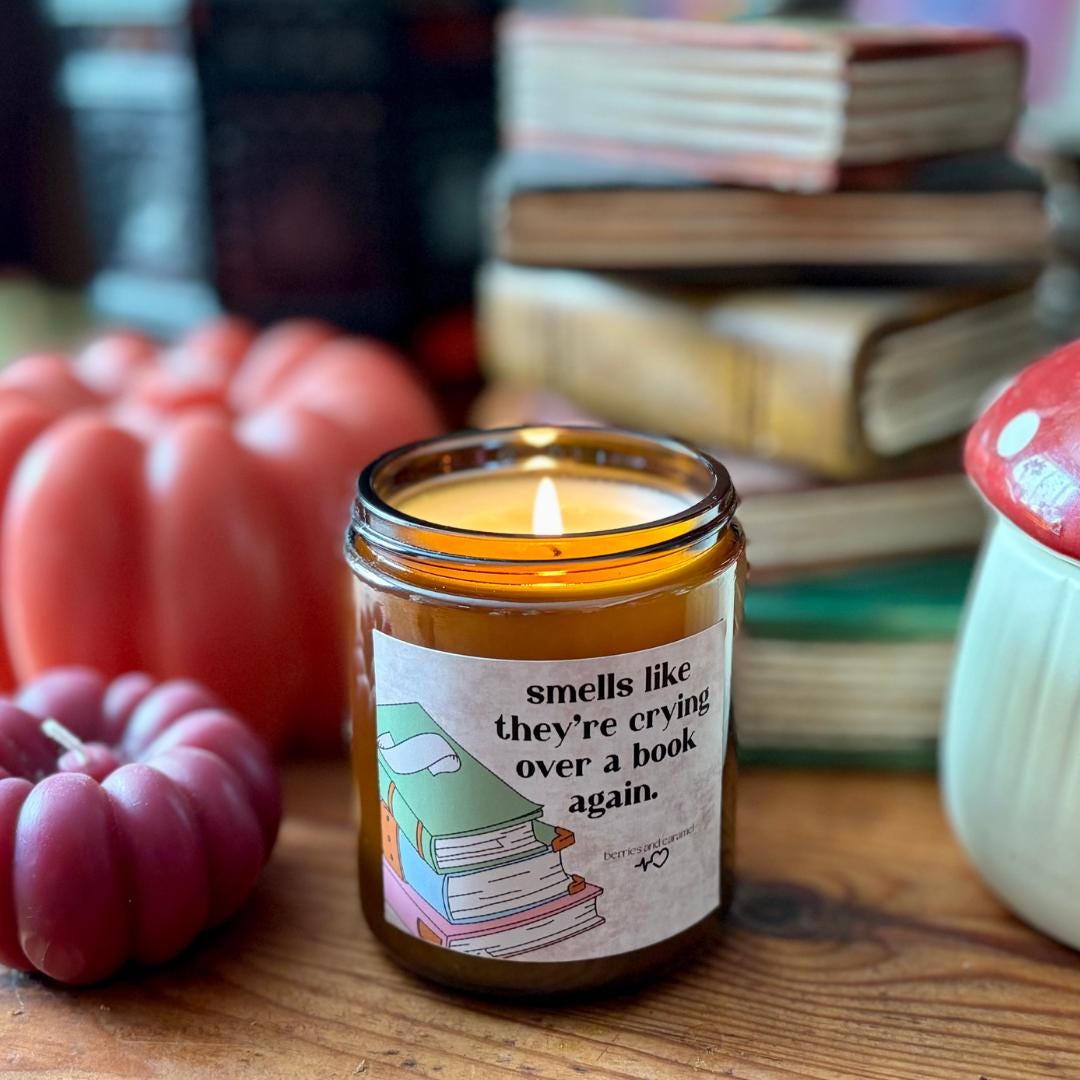 Smells Like Candle / Crying Over a Book Candles / Berries & Caramel ...