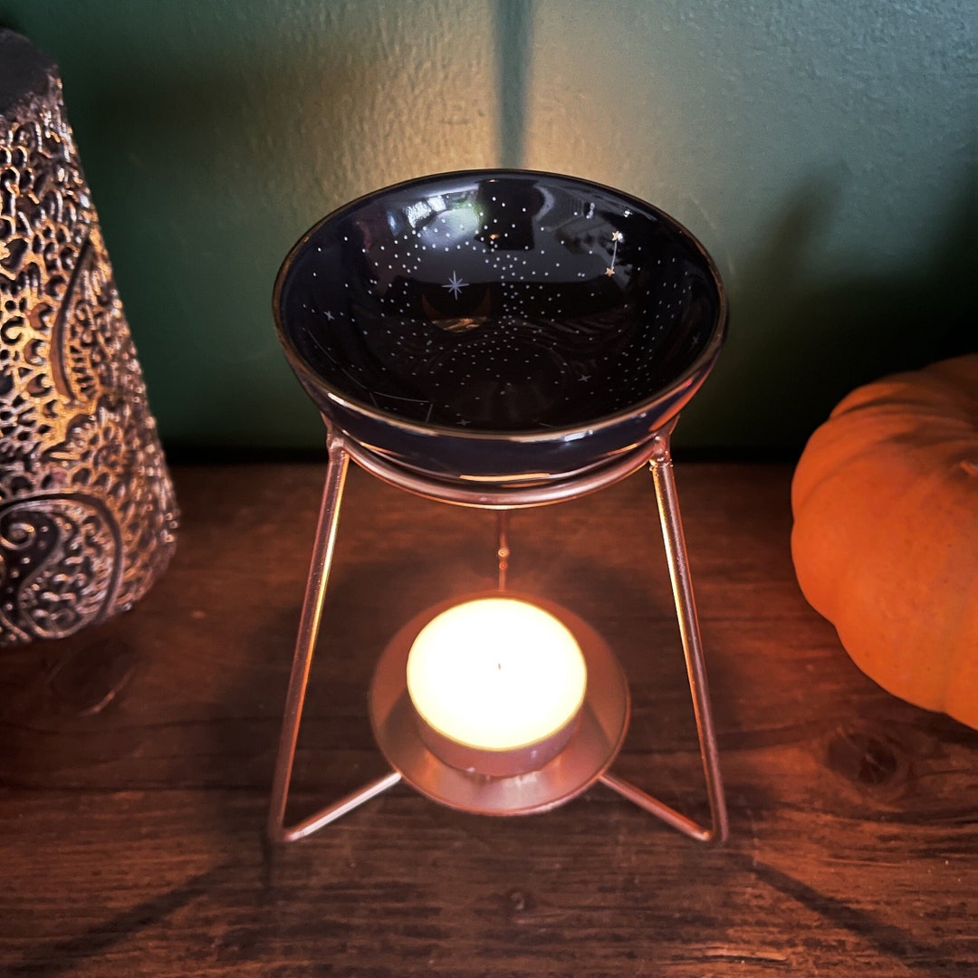 Purple Star Sign Burner Ceramic Oil Burner Wax Melts and Essential Oils ...