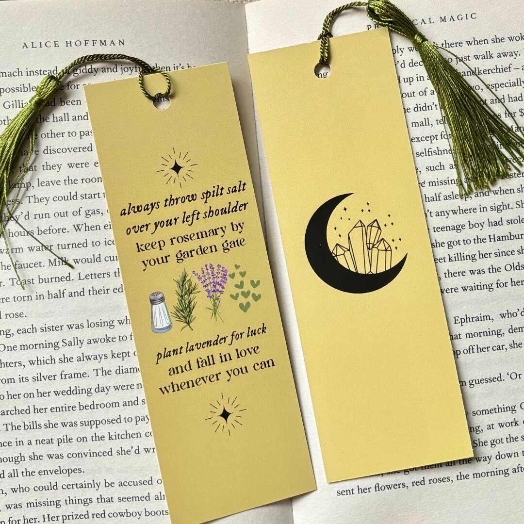 Practical Magic Bookmark / Reading Gift / Bookish / Bookmark / Bookish ...