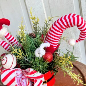 Elf Legs Centerpiece, Christmas Elf Centerpiece, Elf Table Centerpiece ...