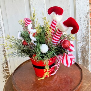Elf Legs Centerpiece, Christmas Elf Centerpiece, Elf Table Centerpiece ...