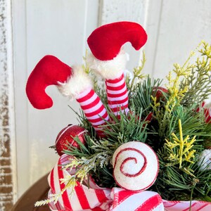 Elf Legs Centerpiece, Christmas Elf Centerpiece, Elf Table Centerpiece ...