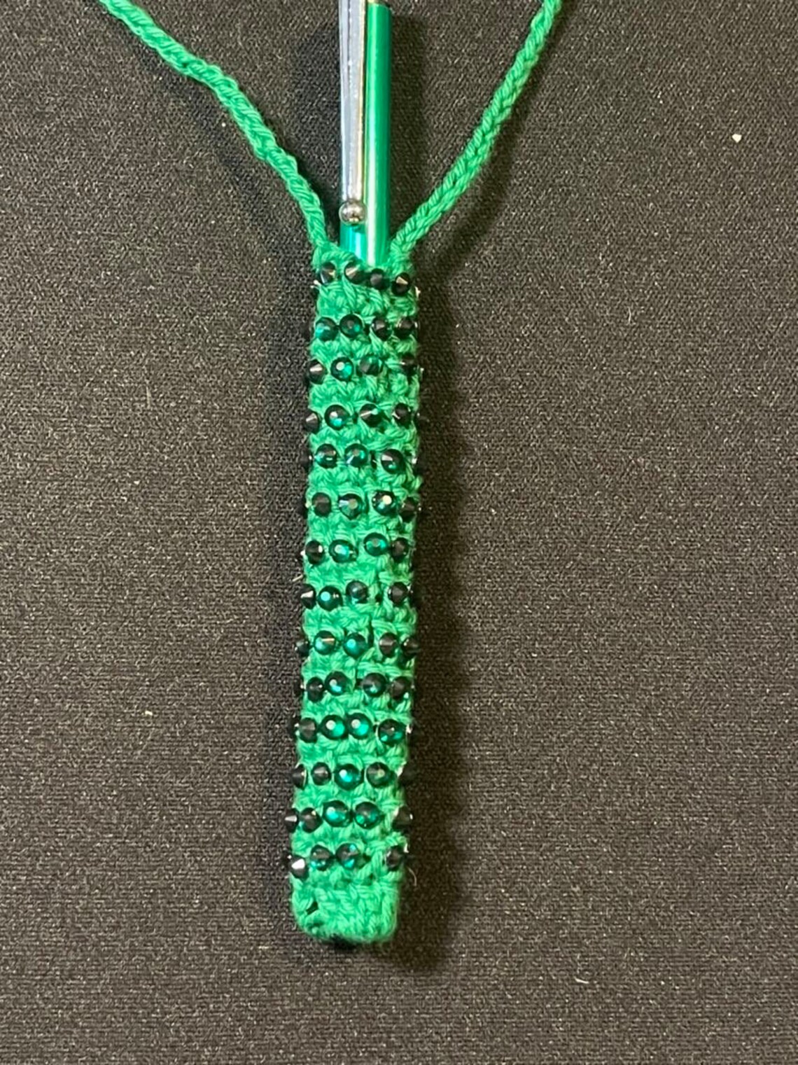 Green Stylus Holder Necklace Style Plus Free Stylus - Etsy UK