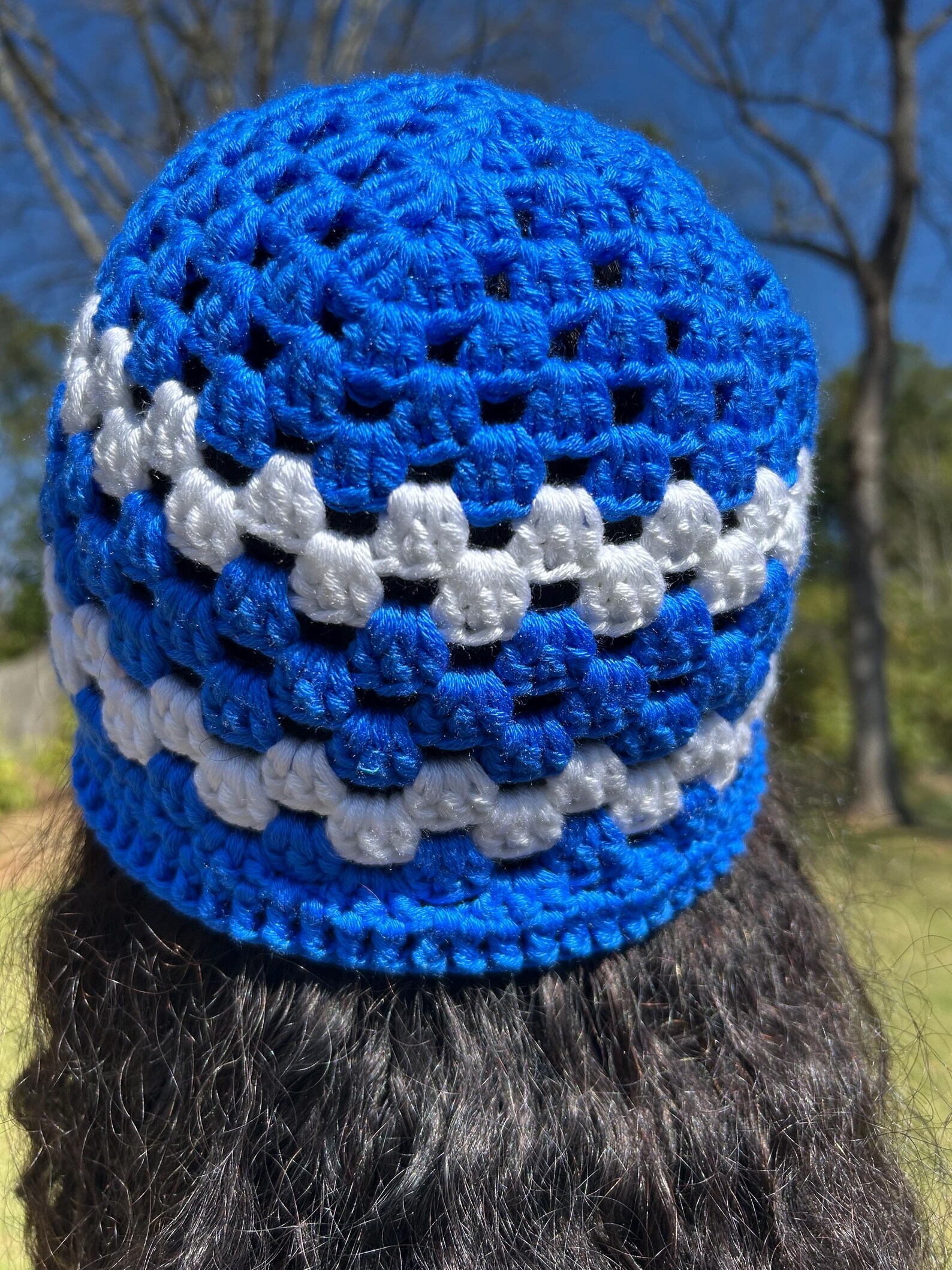 Granny Square Beanie Hat in Colors Inspired by Alpha Delta Pi - Etsy