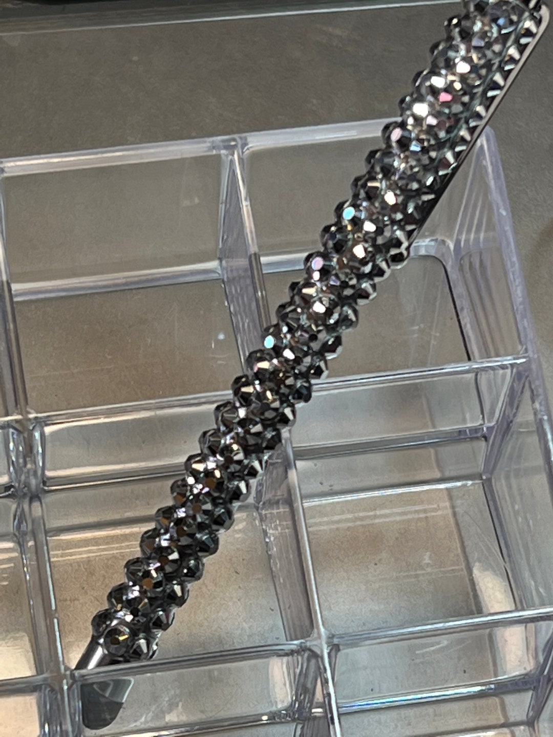 Jeweled Silver Stylus in Titanium Rhinestones - Etsy