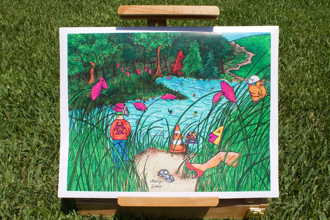 Swim at Your Own Risk/ Lgbtq / Nature / Surreal / Giclée Print ...