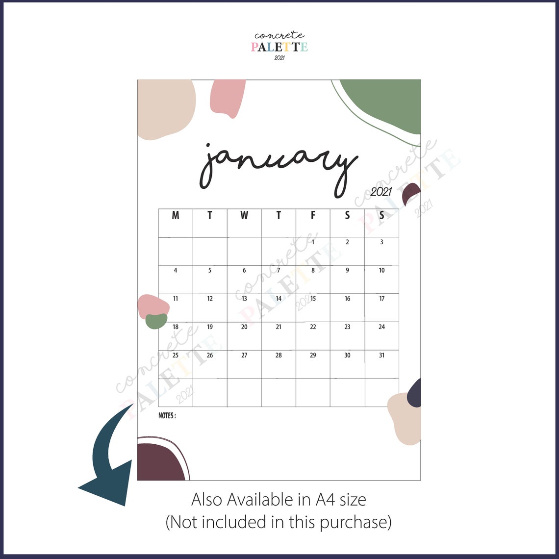 2025 【mini Printable Calendar】 - FREE 3D Holder - Minimalist and ...