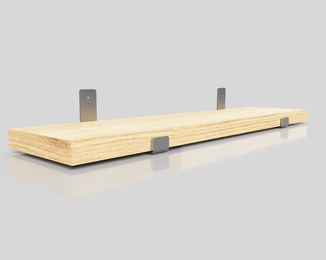 Industrial Steel Shelf Brackets- Lip up Design- 4 Sizes- Made in UK ...