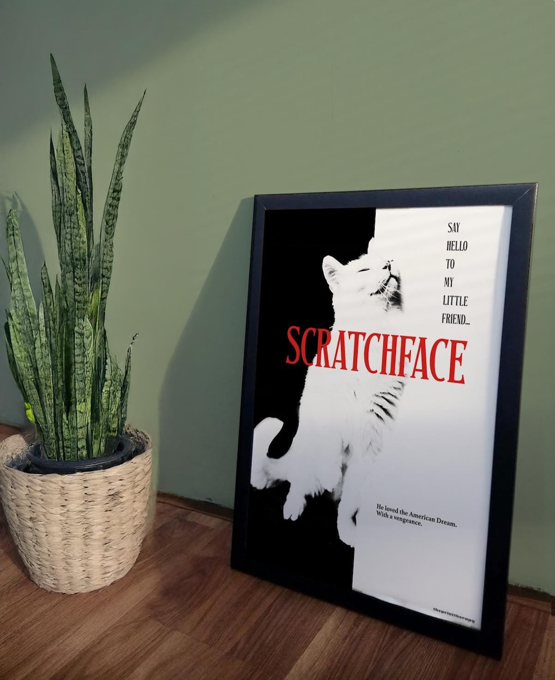 Scarface Cat Poster Digital Download PDF in All Sizes - Etsy