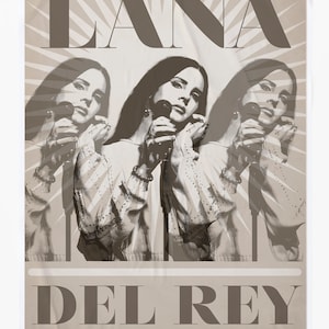 Lana Del Rey Vintage Poster and Poem Digital Download - Etsy