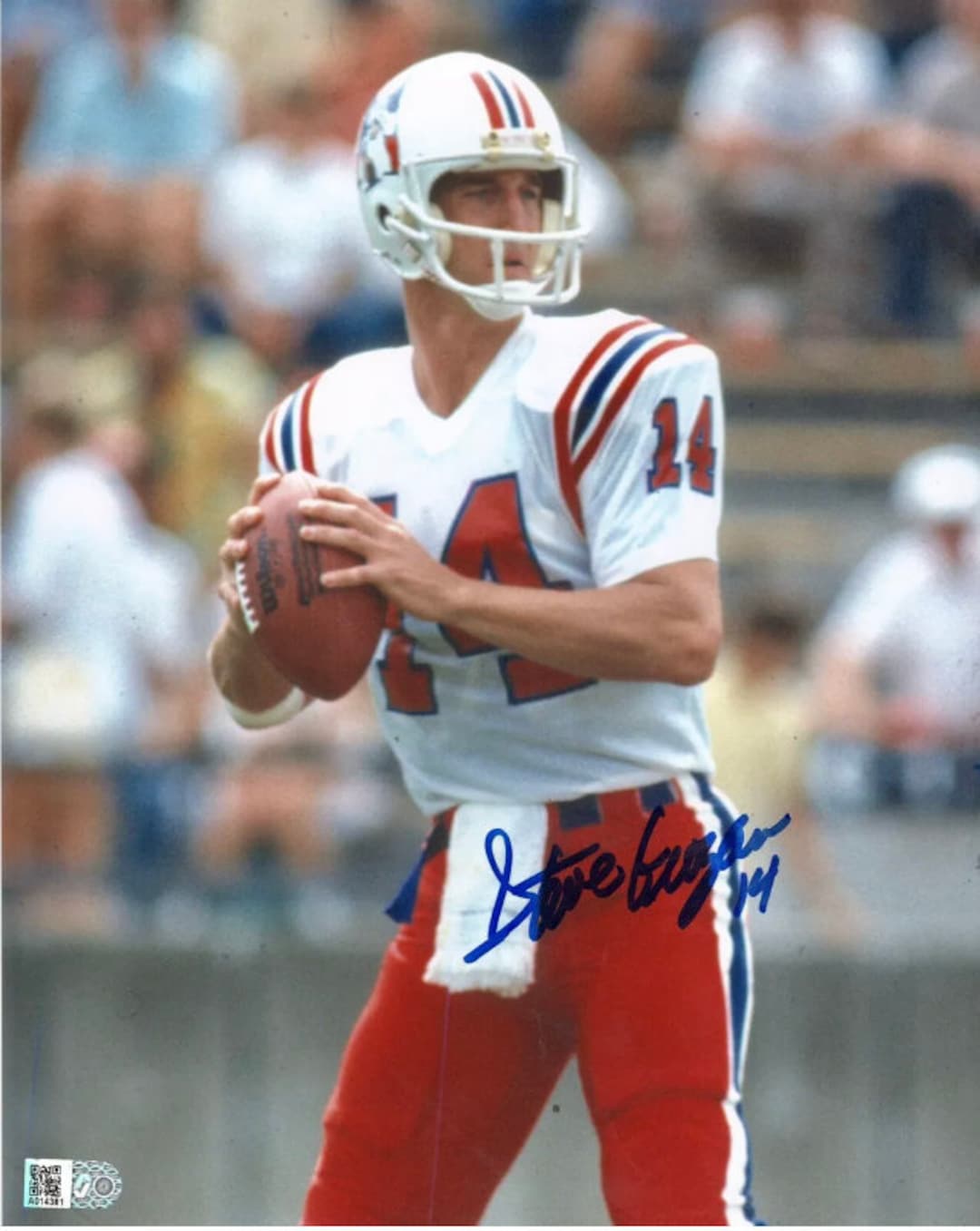 New England Patriots Steve Grogan Signed 8x10 Photo AI Certified - Etsy