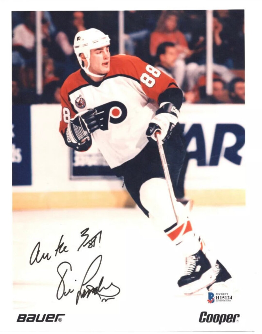Philadelphia Flyers Eric Lindros Signed 8x10 Photo beckett - Etsy