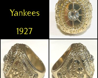 New York Yankees Gold Ring - Etsy