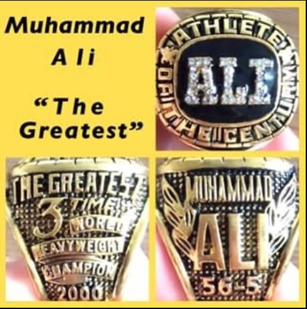 Muhammad Ali the Greatest 3X World Champion Ring Size 11 - Etsy