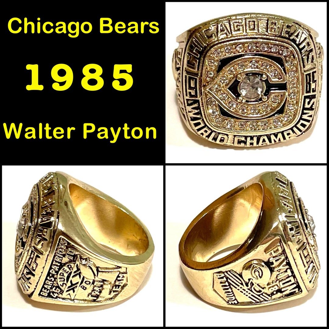 Chicago Bears Walter Payton 1985 Championship Ring Size 11 - Etsy