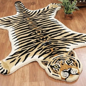 Hand Tufted Animal Skin Leopard Rug for Living Room Bedroom - Etsy