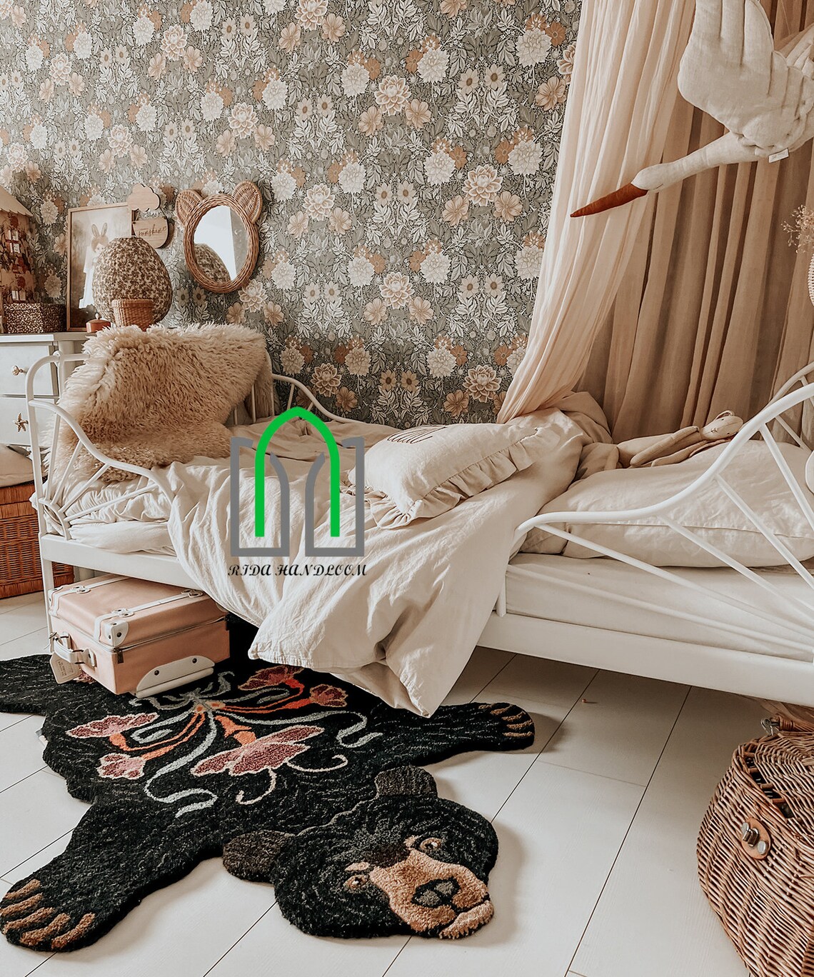 Hand Tufted Tibetan Aztec Bear Animal Skin Rug Handmade Animal - Etsy