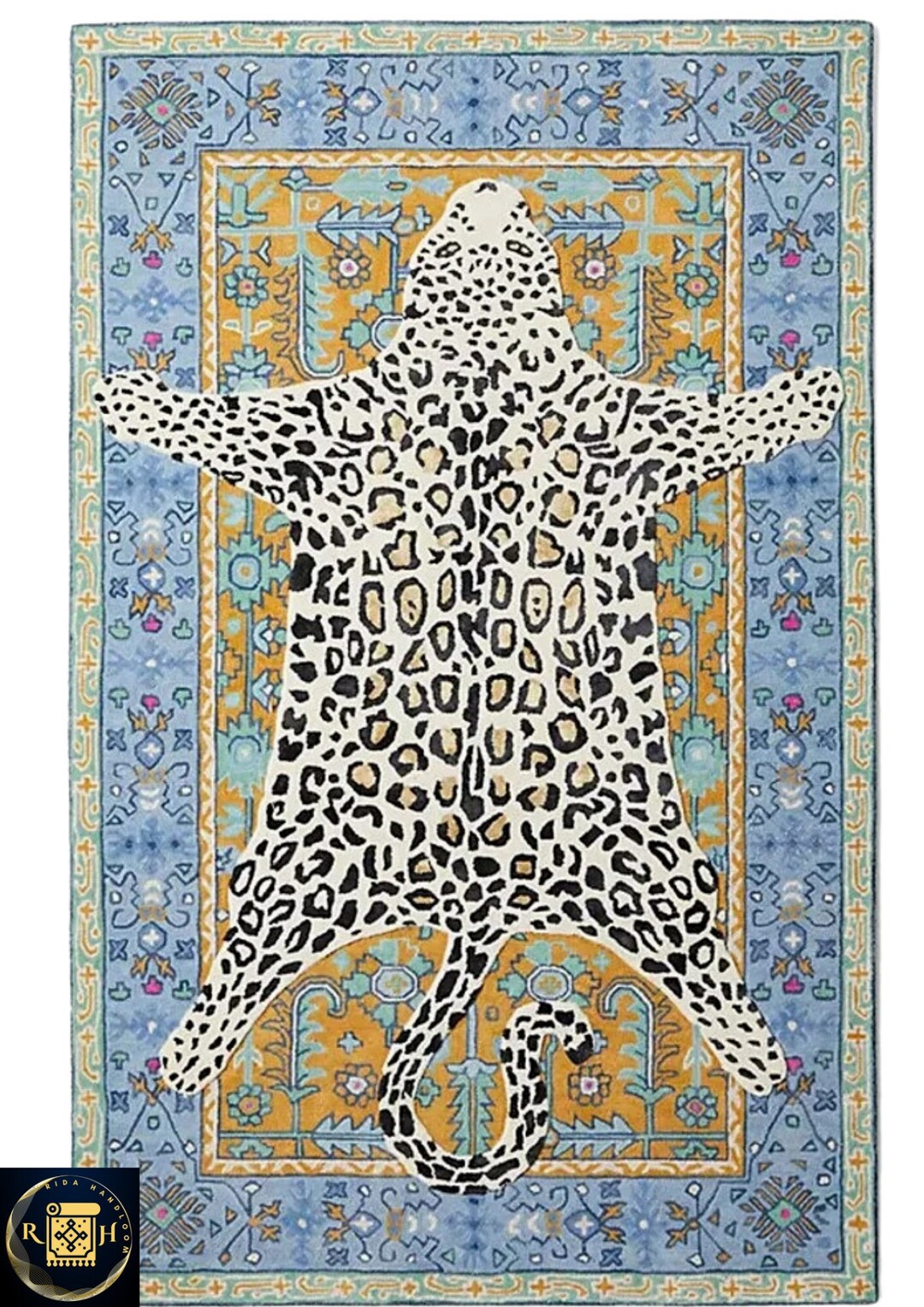 Hand Tufted Animal Skin Leopard Rug for Living Room Bedroom - Etsy