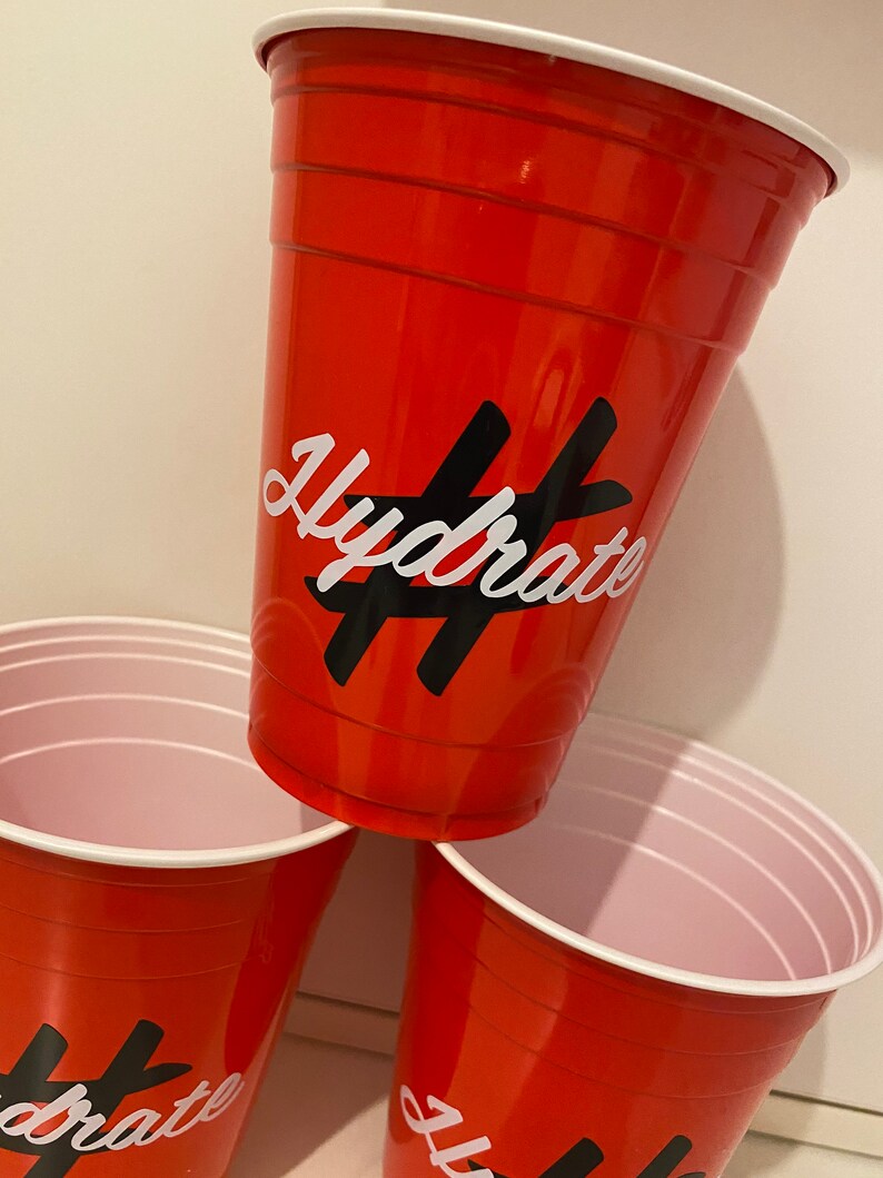 Personalised Disposable/reusable Party Cups - Etsy