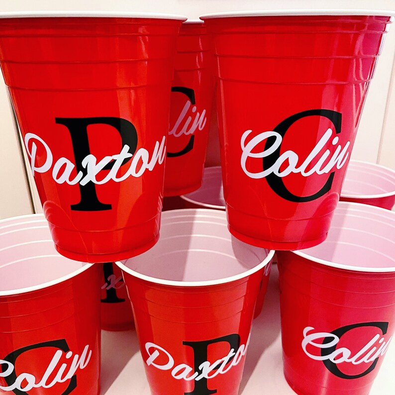 Personalised Disposable/reusable Party Cups - Etsy