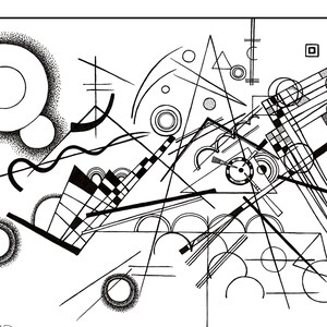 Composition VIII, Wassily Kandinsky, Famous Artist Coloring Page ...