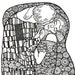 The Kiss, Gustav Klimt, Coloring Page, Famous Artist Coloring Page ...