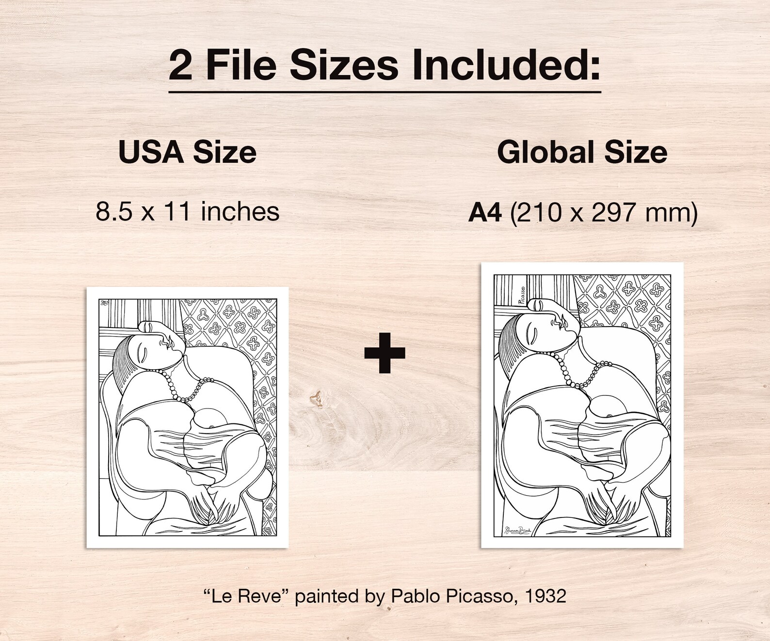 Le Rêve, Pablo Picasso, Cubism, Modern Art, Famous Artist Coloring Page ...