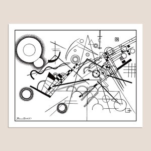 Composition VIII, Wassily Kandinsky, Famous Artist Coloring Page ...