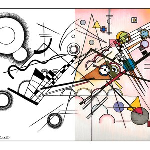 Composition VIII, Wassily Kandinsky, Famous Artist Coloring Page ...