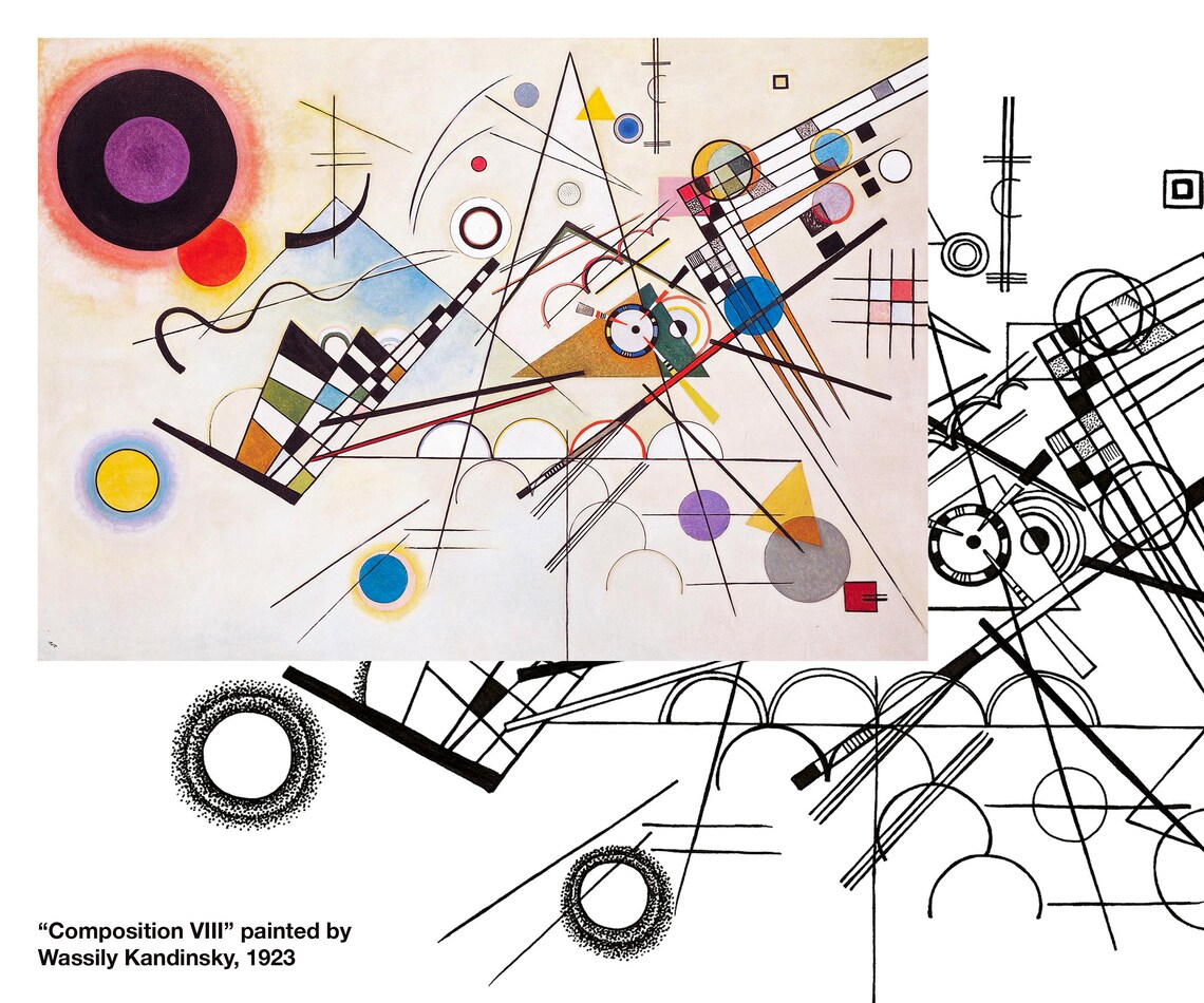 Composition VIII, Wassily Kandinsky, Famous Artist Coloring Page ...