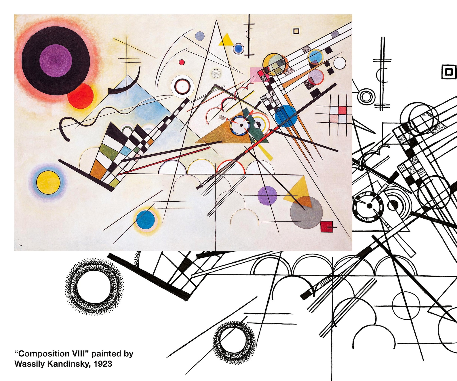 Composition VIII, Wassily Kandinsky, Famous Artist Coloring Page ...