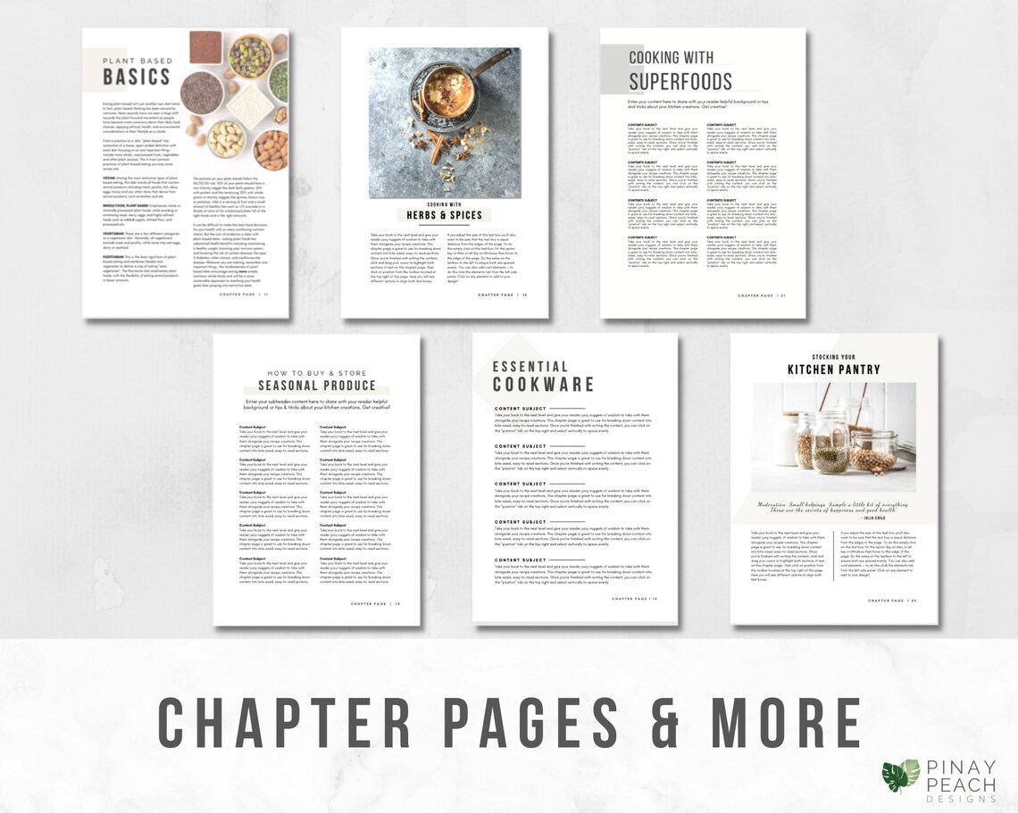 COOKBOOK Template | Family Cookbook | Recipe Book Template | Recipe ...