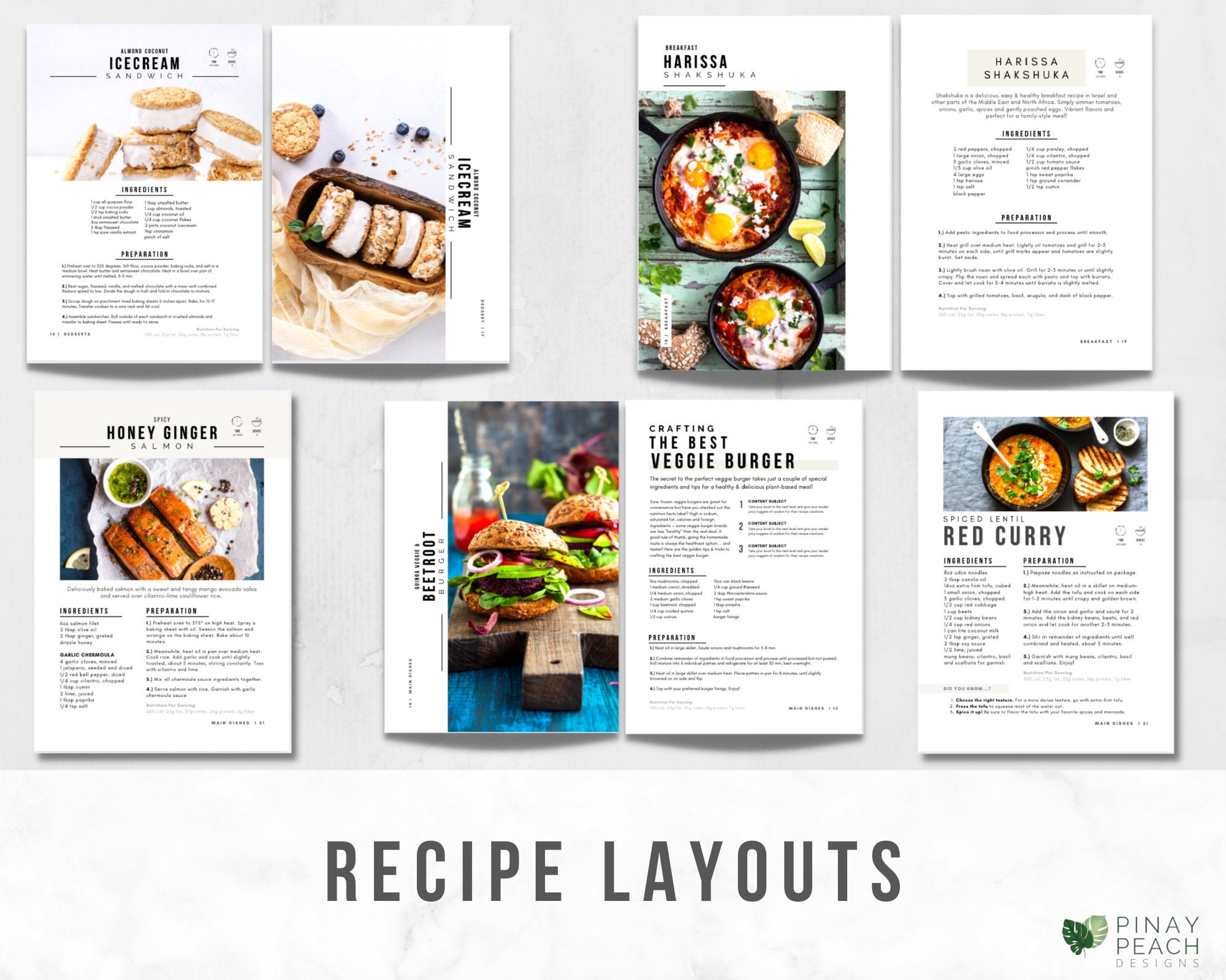 COOKBOOK Template | Family Cookbook | Recipe Book Template | Recipe ...
