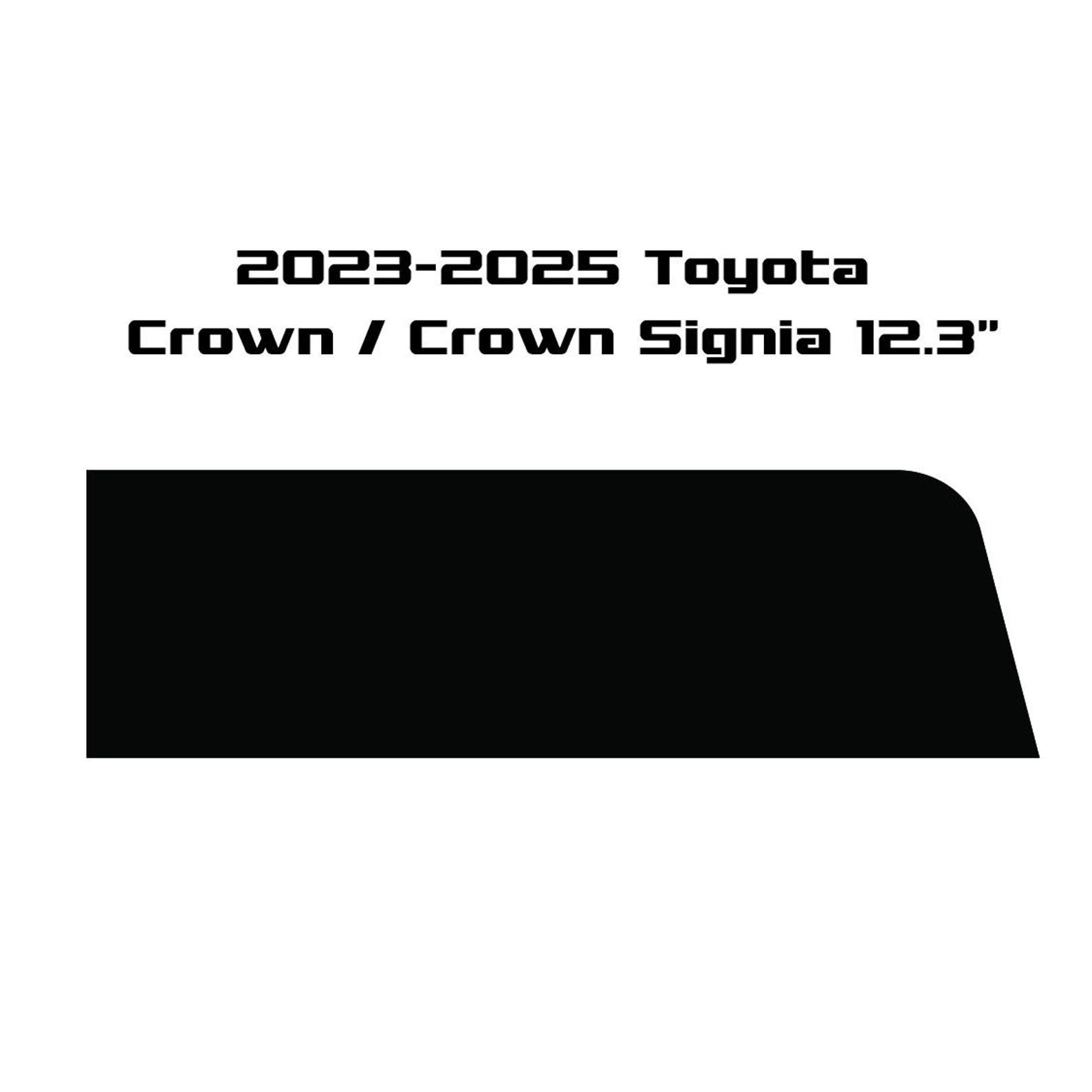 2023-2025 Toyota Crown / Crown Signia | 12.3" Main Infotainment | Matte ...