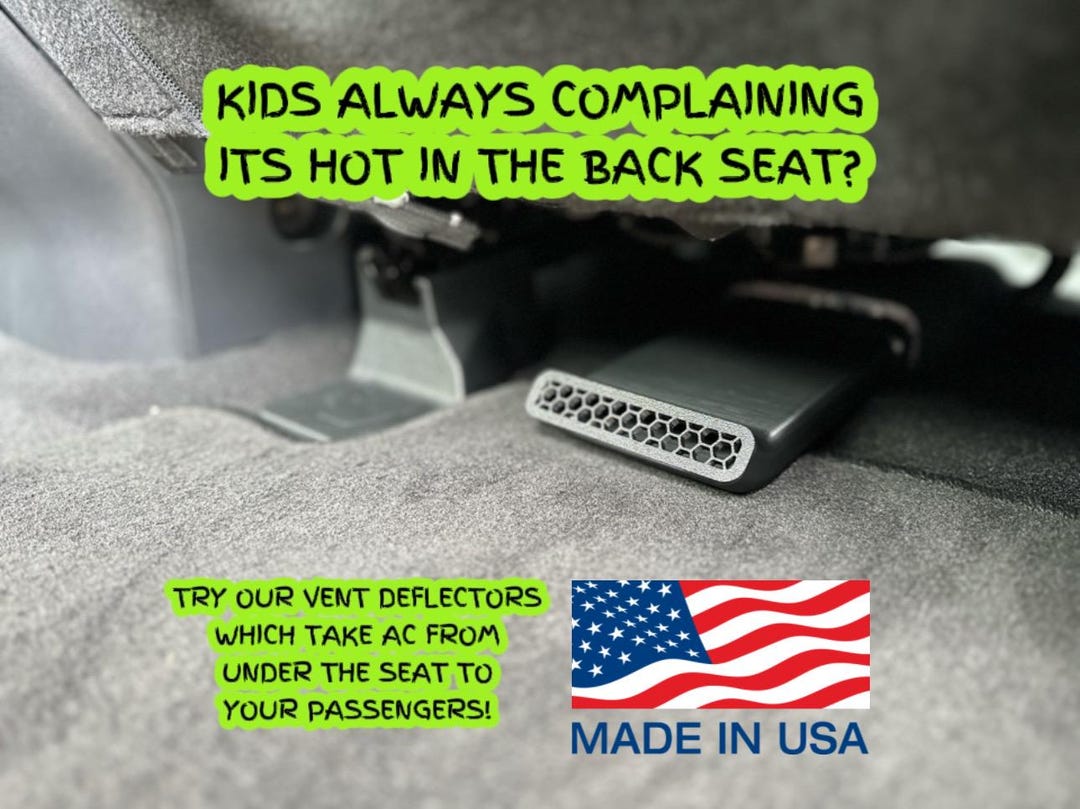 2022-2024 Ford F150 Lightning Rear Floor AC Vent Deflector 3000's (pair ...