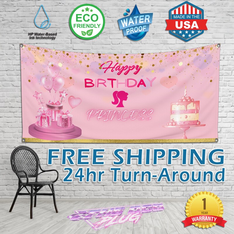 Barbie Banner - Etsy
