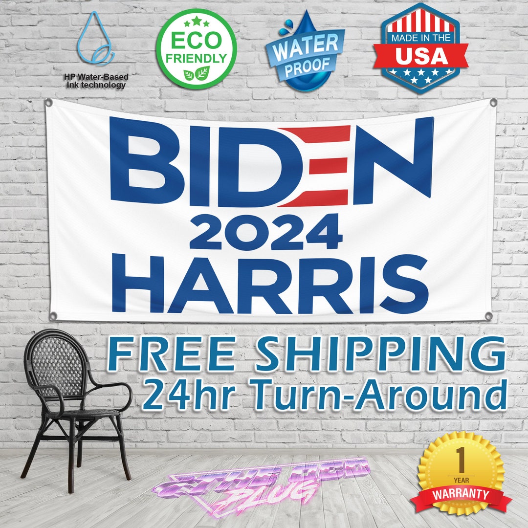 Biden Harris Banner, Biden Election, Biden 2024, Lets Go Biden, Harris ...