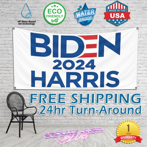 2024 Biden Harris Banner - Etsy