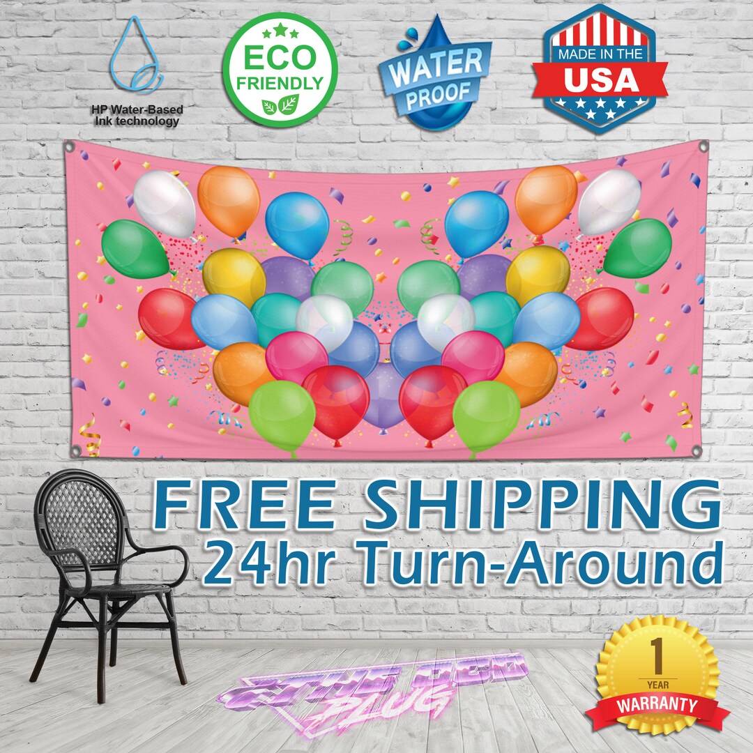 Balloon Backdrop Banner, Event, Celebration, Party, Wedding, Background ...
