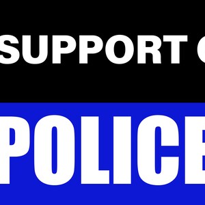 We Support Our Police Banner, Blue, Line, Popo, Black, White ...