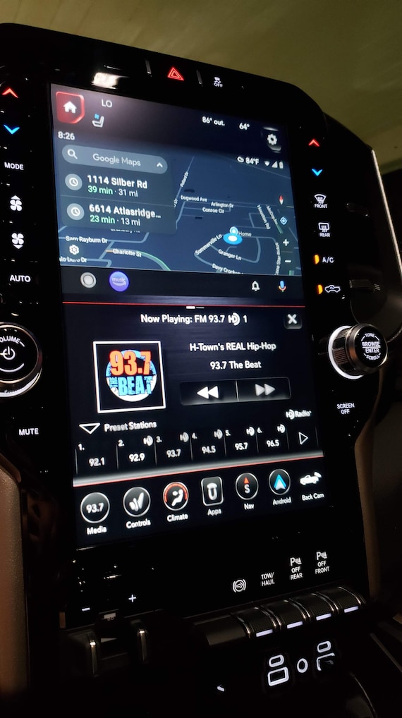 For 2019 2020 2021 Dodge Ram 1500 2500 3500 12-Inch Car Navigation ...