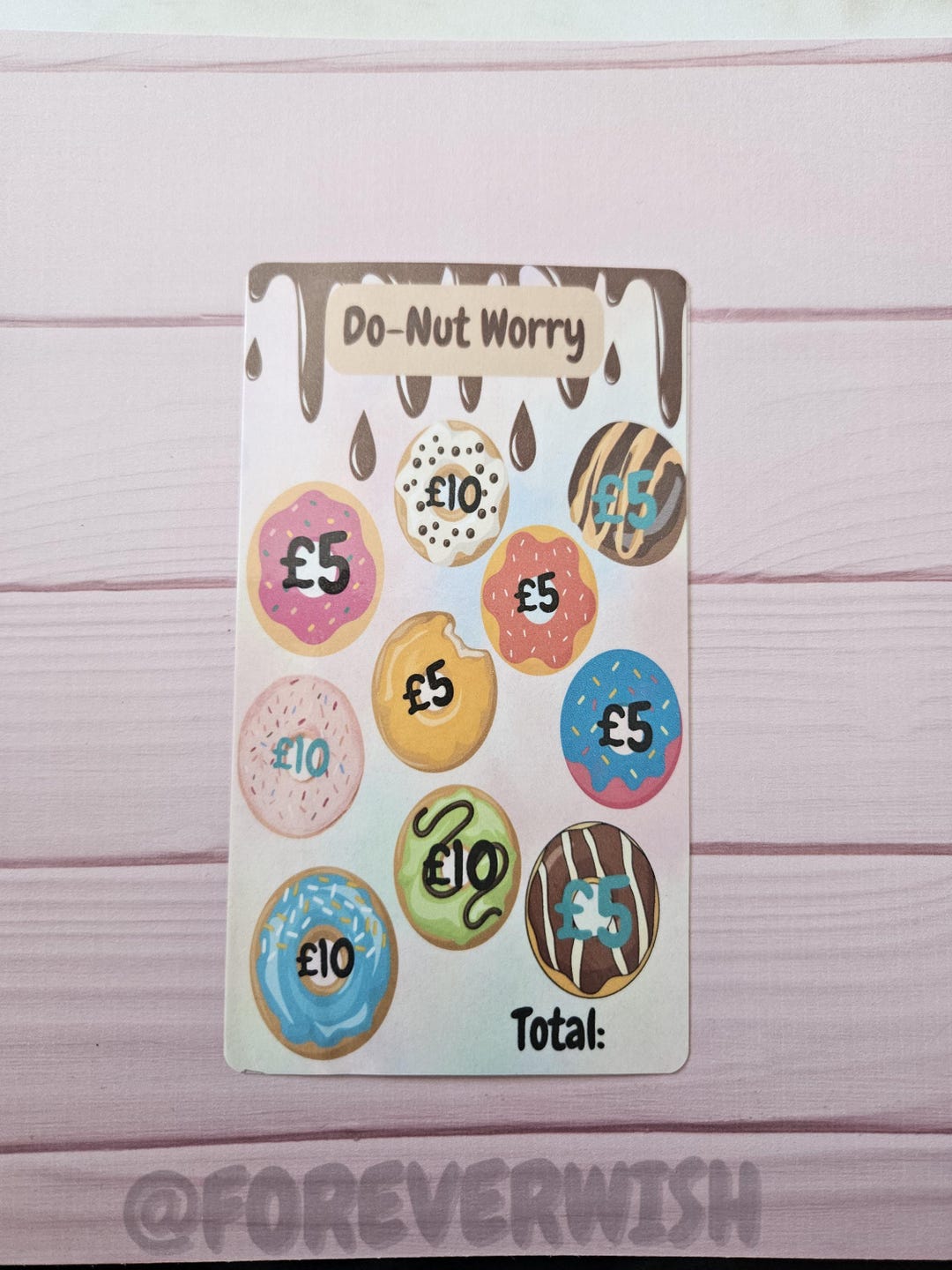 Do-nut Worry Mini Saving Challenge - Etsy UK