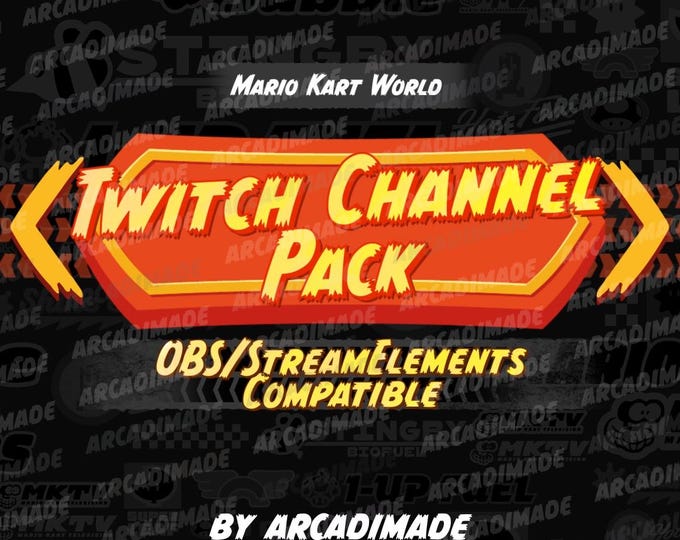 Animated Mario Kart World Twitch/ Streamer Channel Pack - Etsy